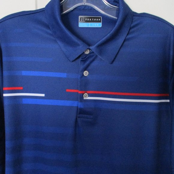 PGA Tour | Shirts | Pga Tour Mens Ss Royal Blue Golf Polo Shirt Size ...